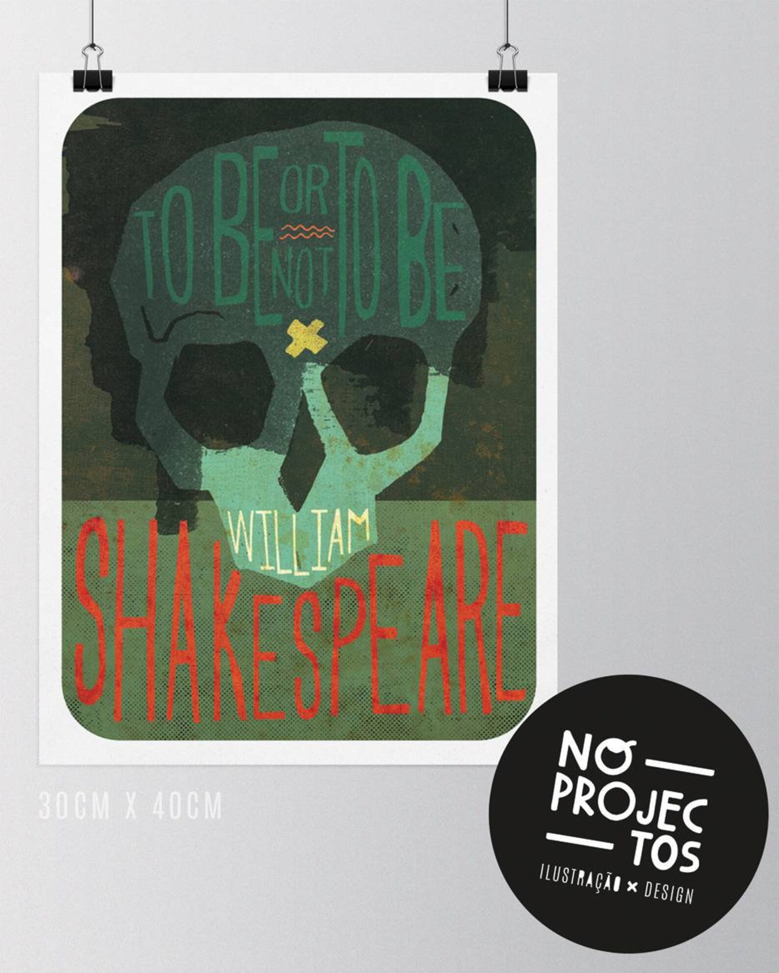 Original HAMLET to Be or Not to Be William Shakespeare Books Wallart ...