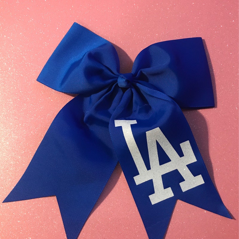 La Dodgers Hair Bow - Etsy