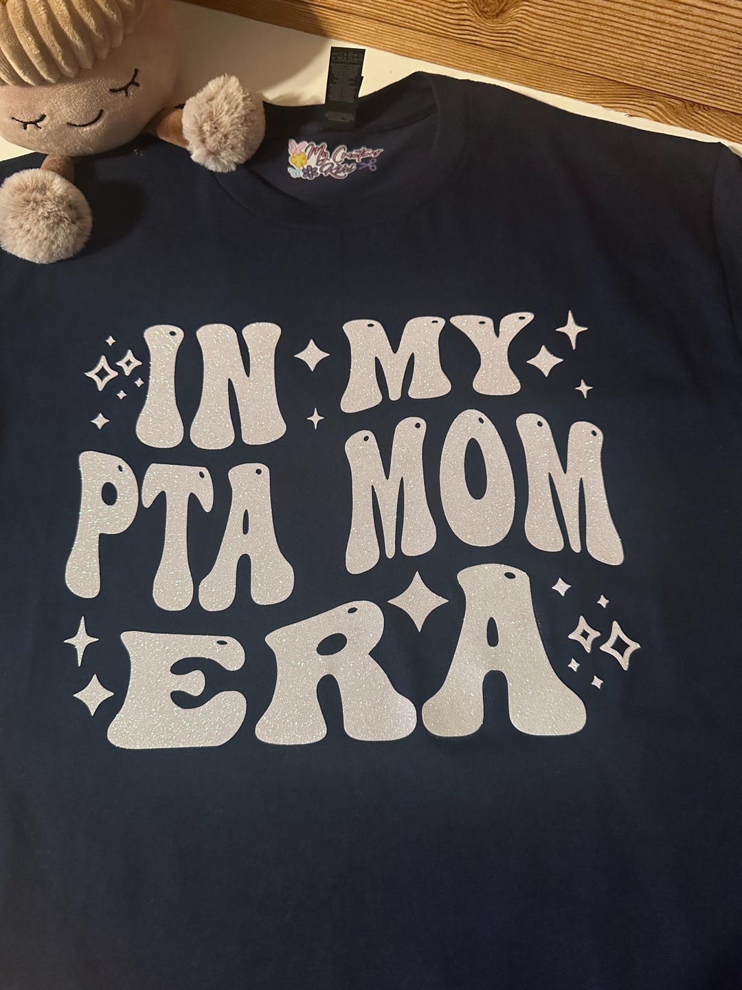 In My PTA Mom Era With White Glitter HTV Vinyl - Etsy