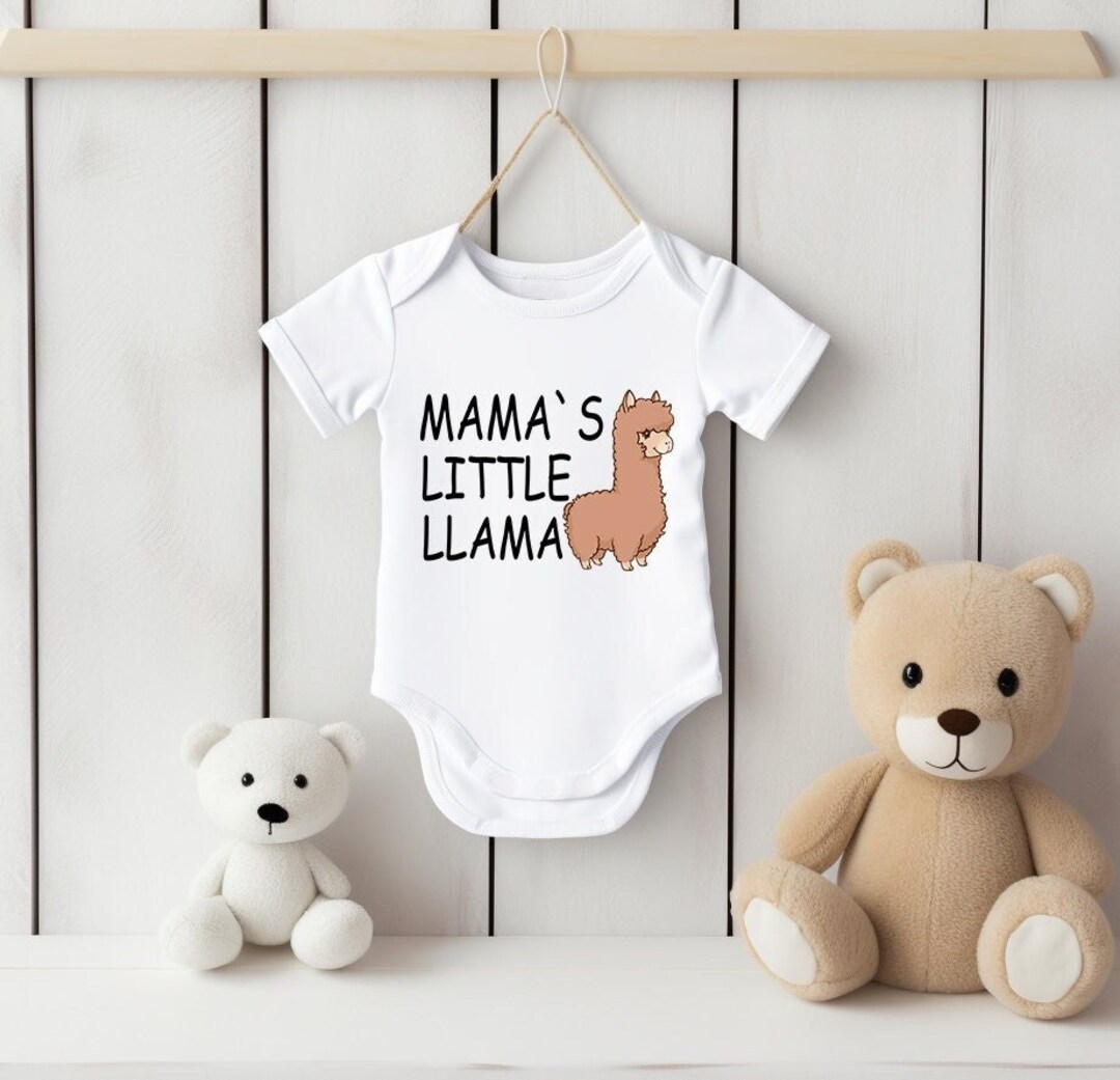 Mama's Little Llama , Cute Baby Grow , Funny Baby Shower Gift , Baby ...