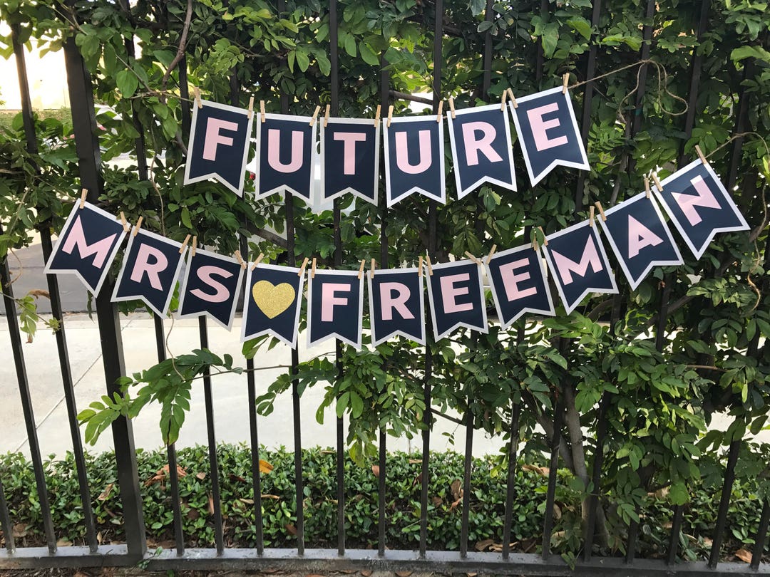 Future Mrs Banner Party Banner Engagement Party Wedding Decoration ...