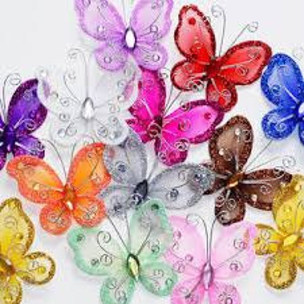 Organza Butterfly - Etsy