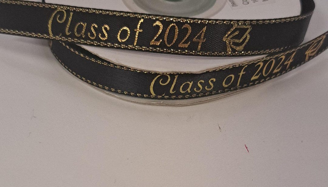Lurex Ribbon Class of 2025 Graduation - Etsy