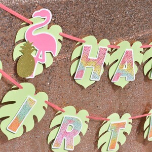 Flamingo Banner, Flamingo Birthday Banner, Flamingo Party Decorations ...