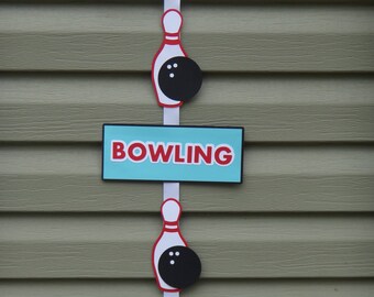 6 Piece Bowling Centerpiece Stick Set Bowling Centerpiece | Etsy