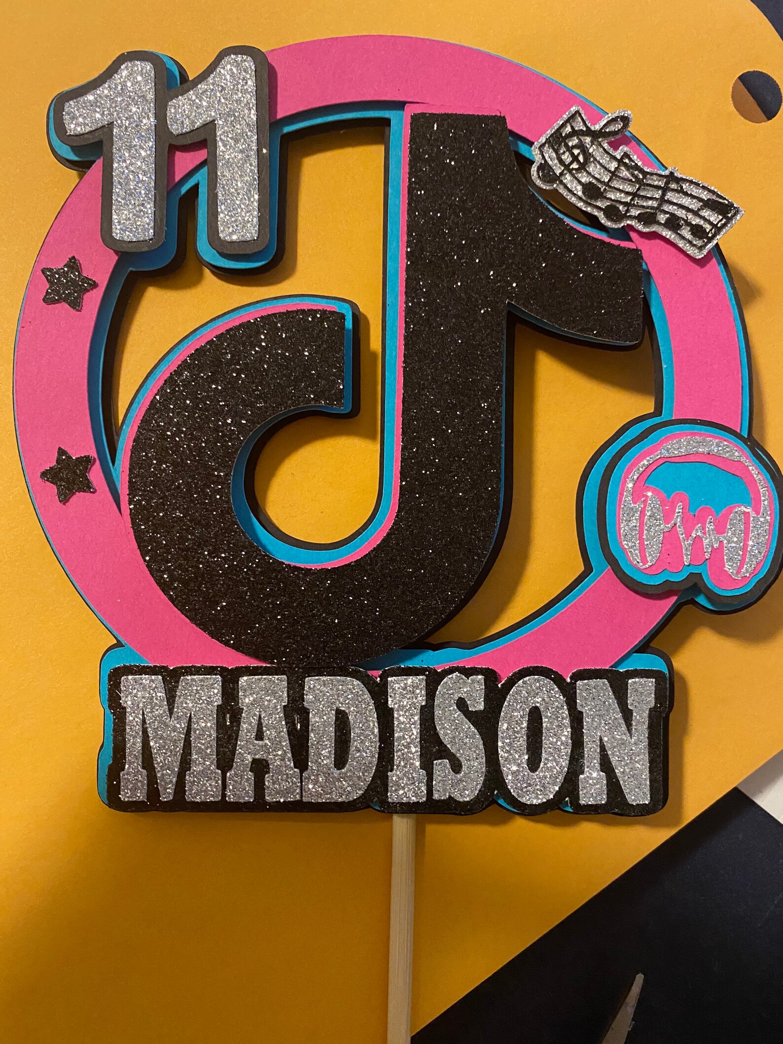Tiktok Inspired Cake Topper Tik Tok Cake Topper Tik Tok - Etsy