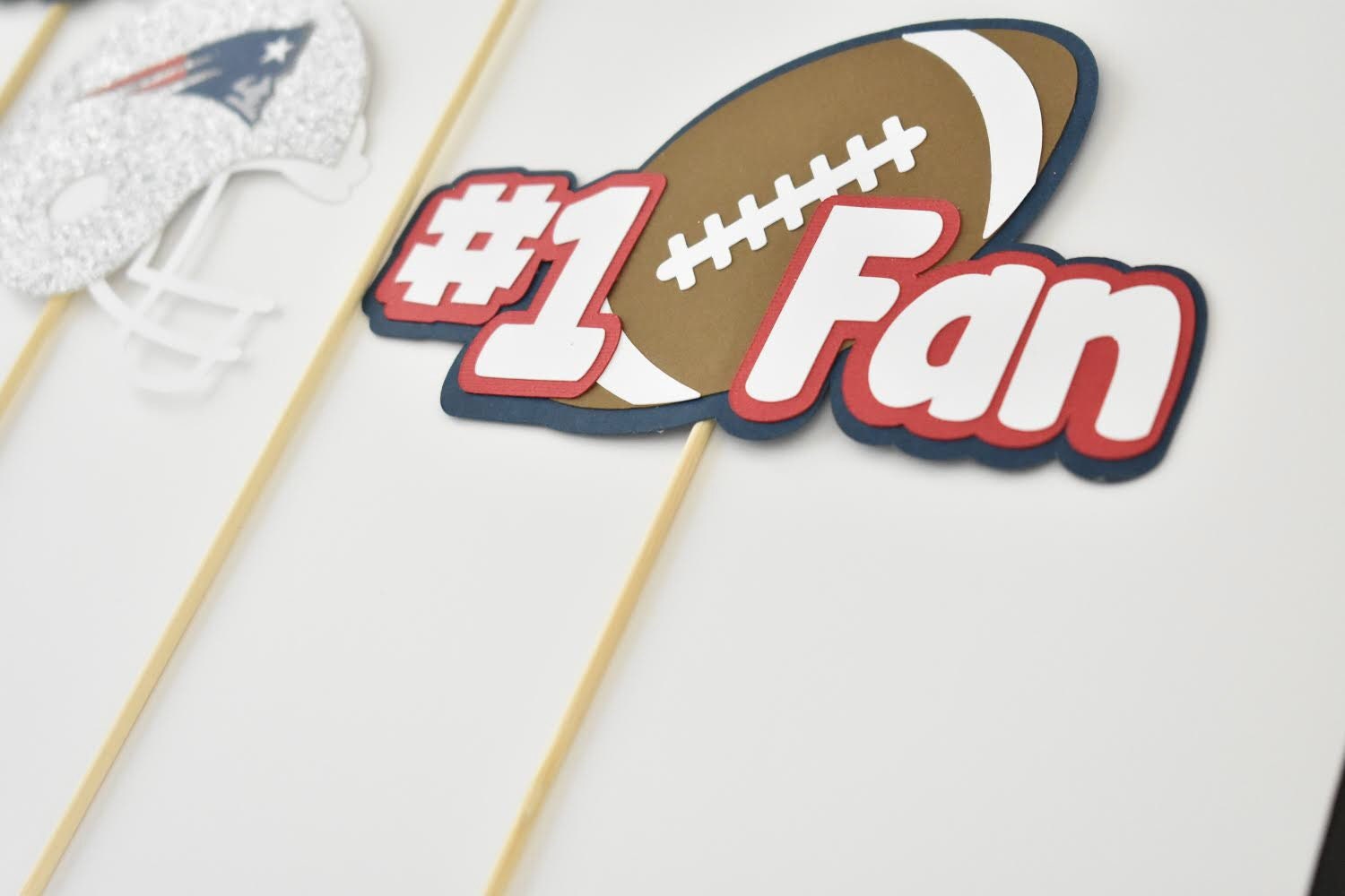 6 Piece Football Centerpiece Set Football Party Football | Etsy