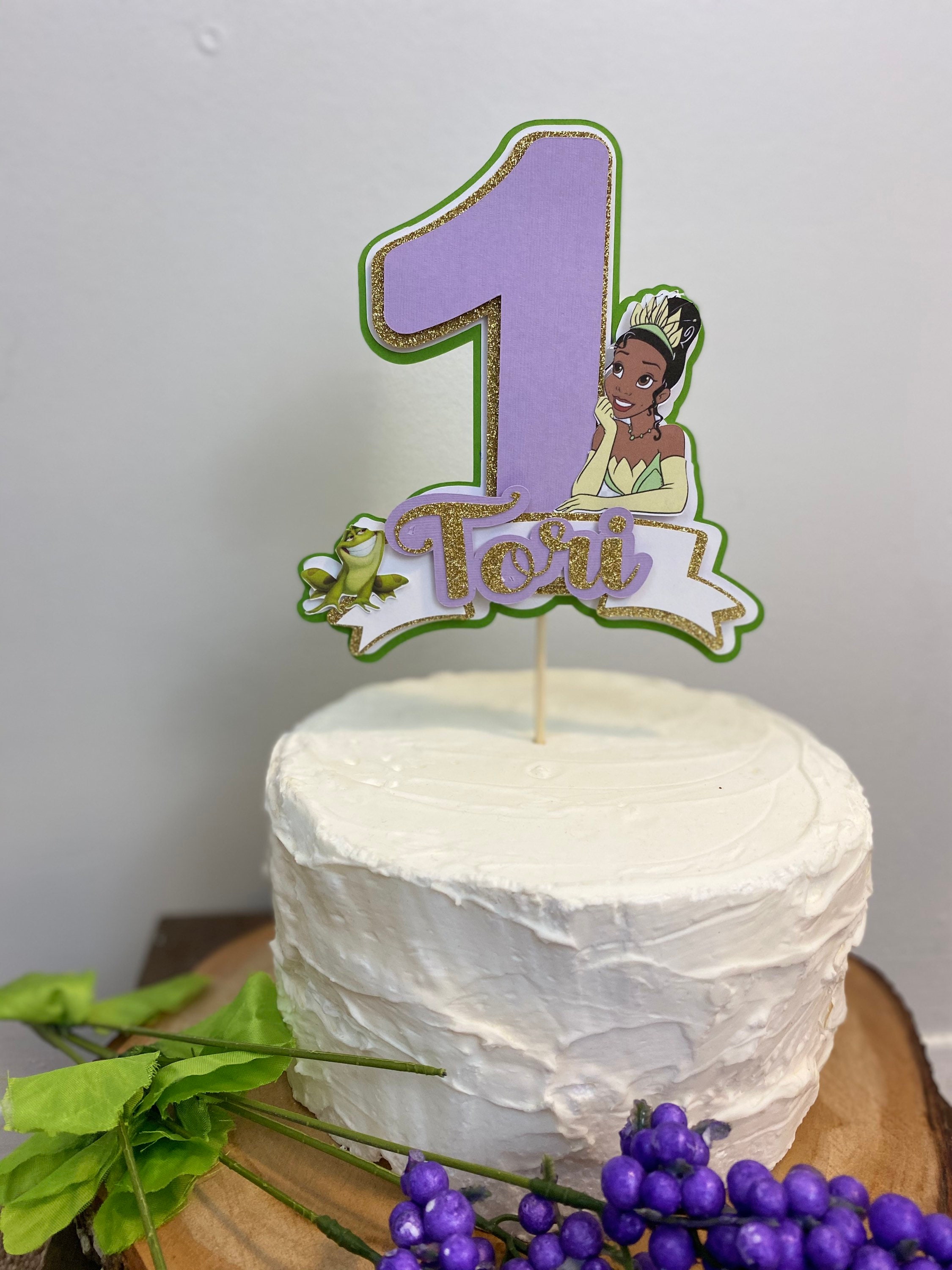 Princess and Tiana Inspired Cake Topper Princess and the Frog - Etsy