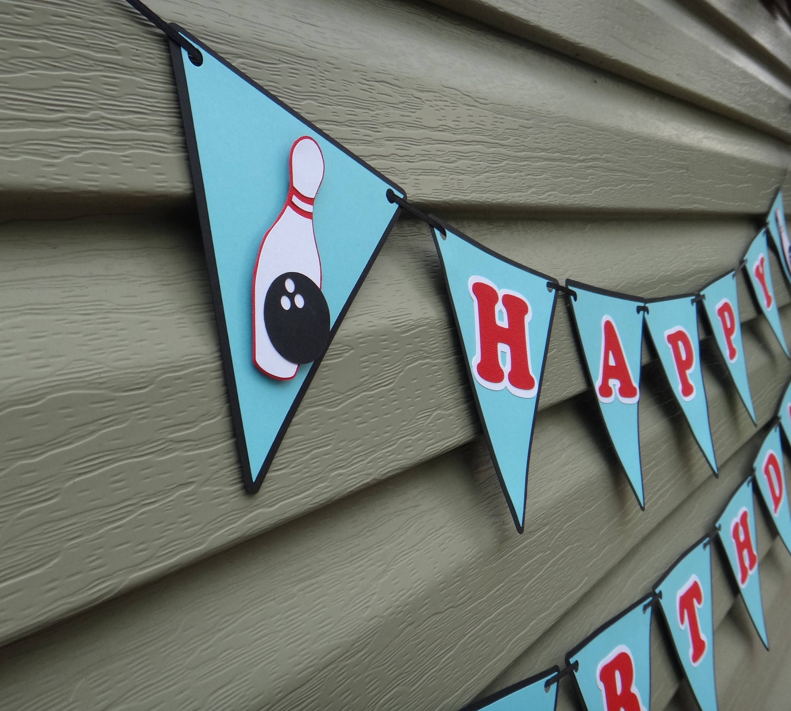 Bowling Banner Bowling Happy Birthday Banner Bowling - Etsy