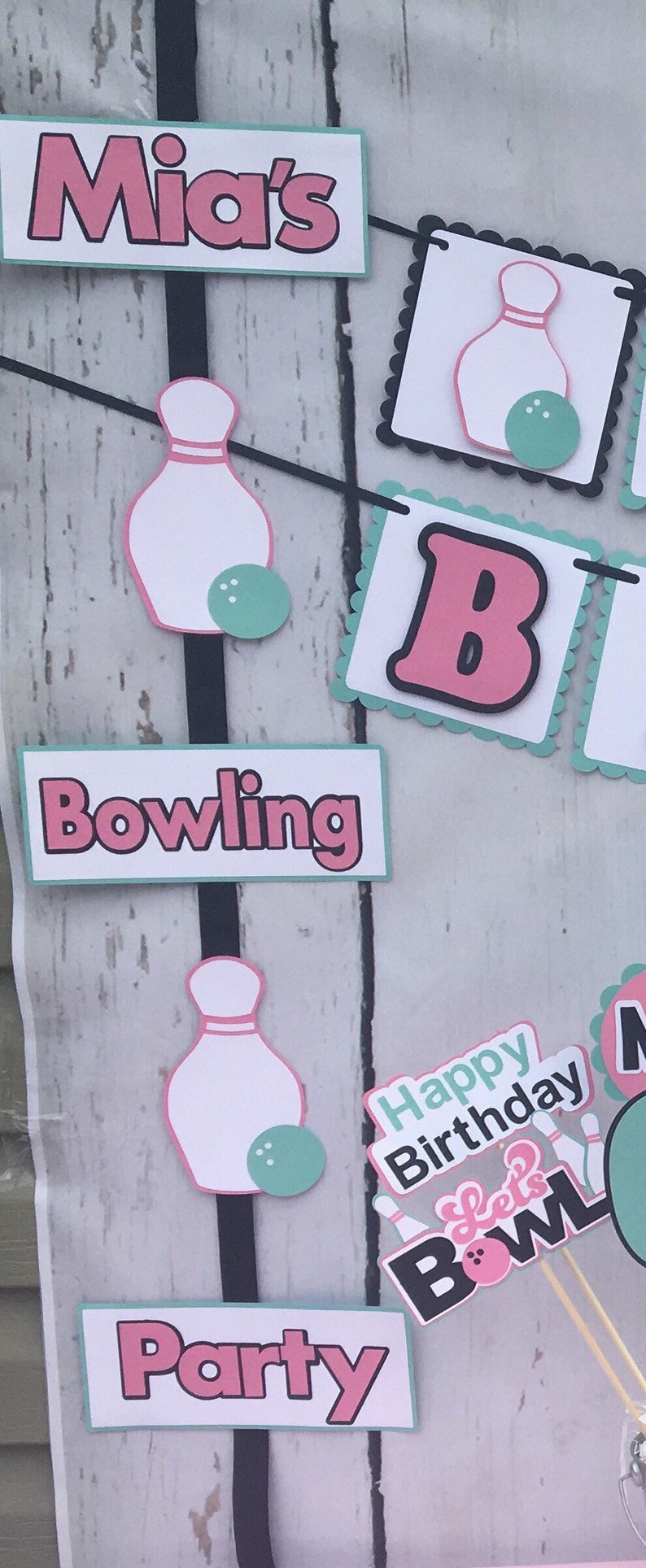 Bowling Party Welcome Sign Balling Party Door Sign Bowling | Etsy