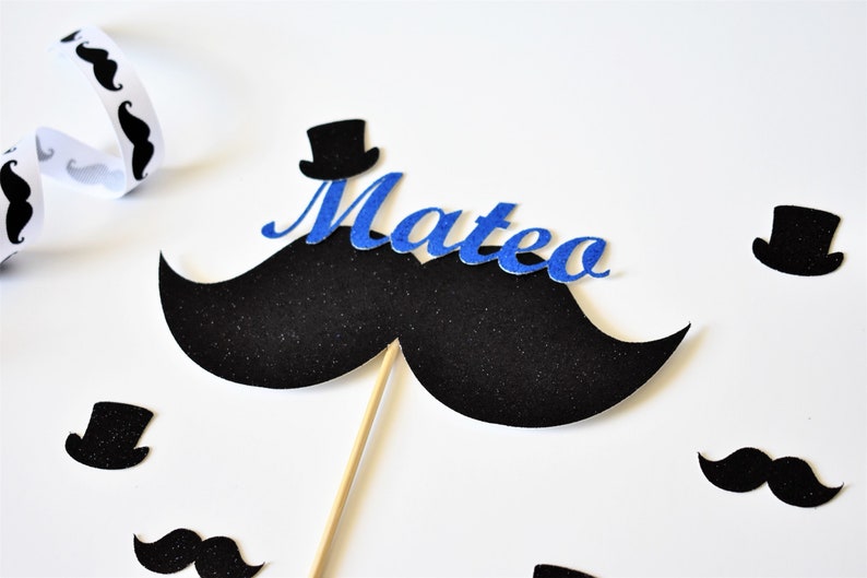 Mustache Cake Topper Little Man Cake Topper Smash Cake | Etsy