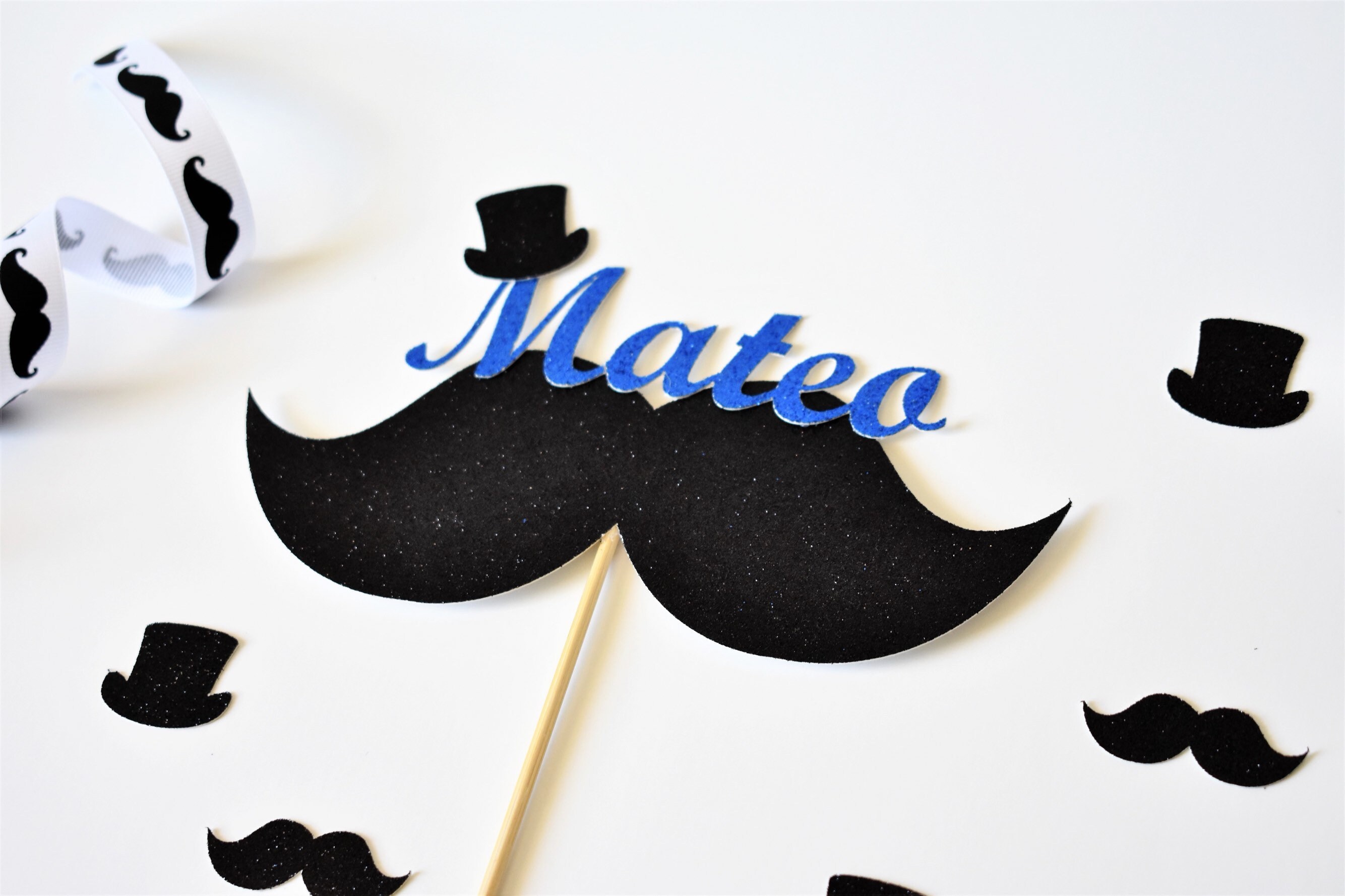 Mustache Cake Topper Little Man Cake Topper Smash Cake | Etsy