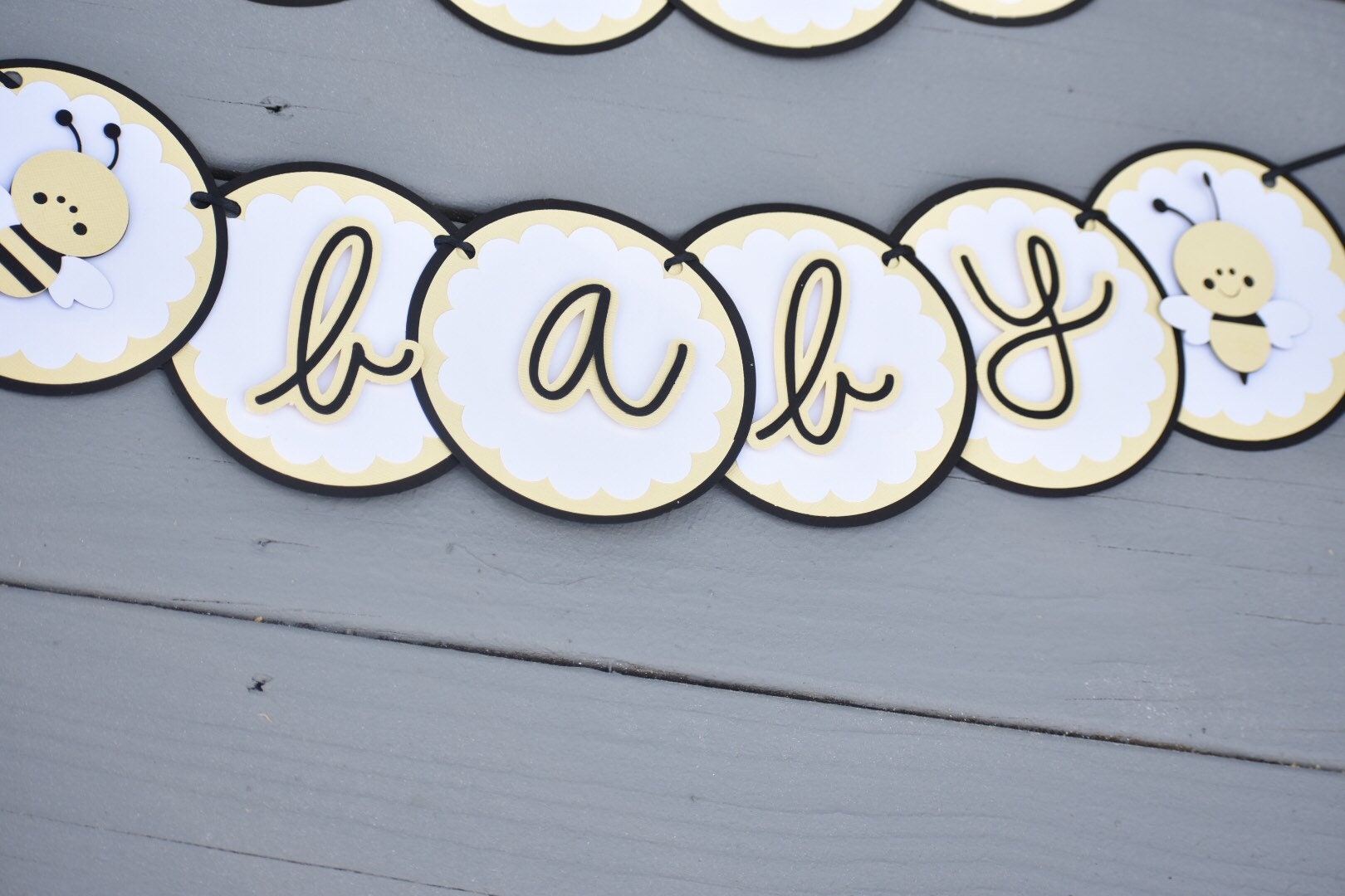 Bumble Bee Banner Bumble bee baby shower banner mom to bee | Etsy