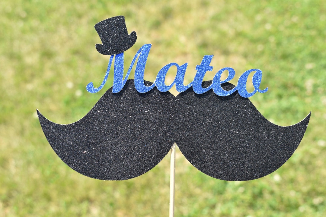Mustache Cake Topper Little Man Cake Topper Smash Cake - Etsy