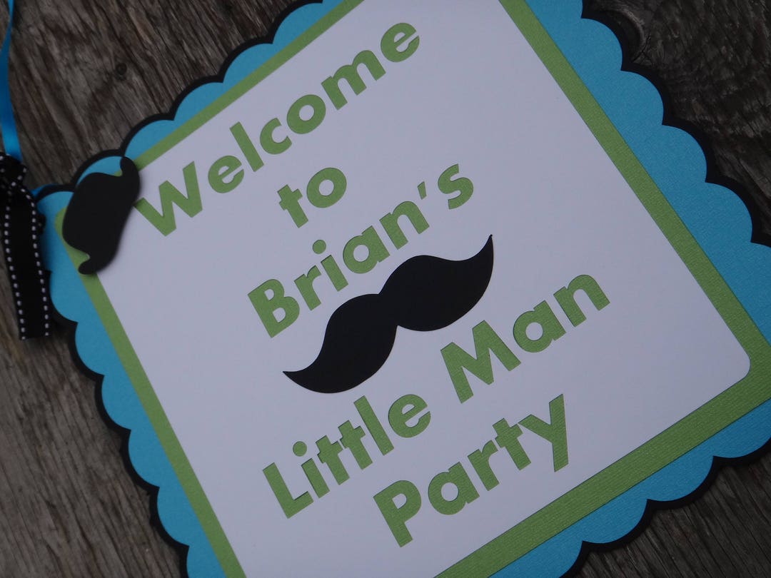 Little Man Door Sign, Little Man Welcome Sign, Little Man Decorations ...
