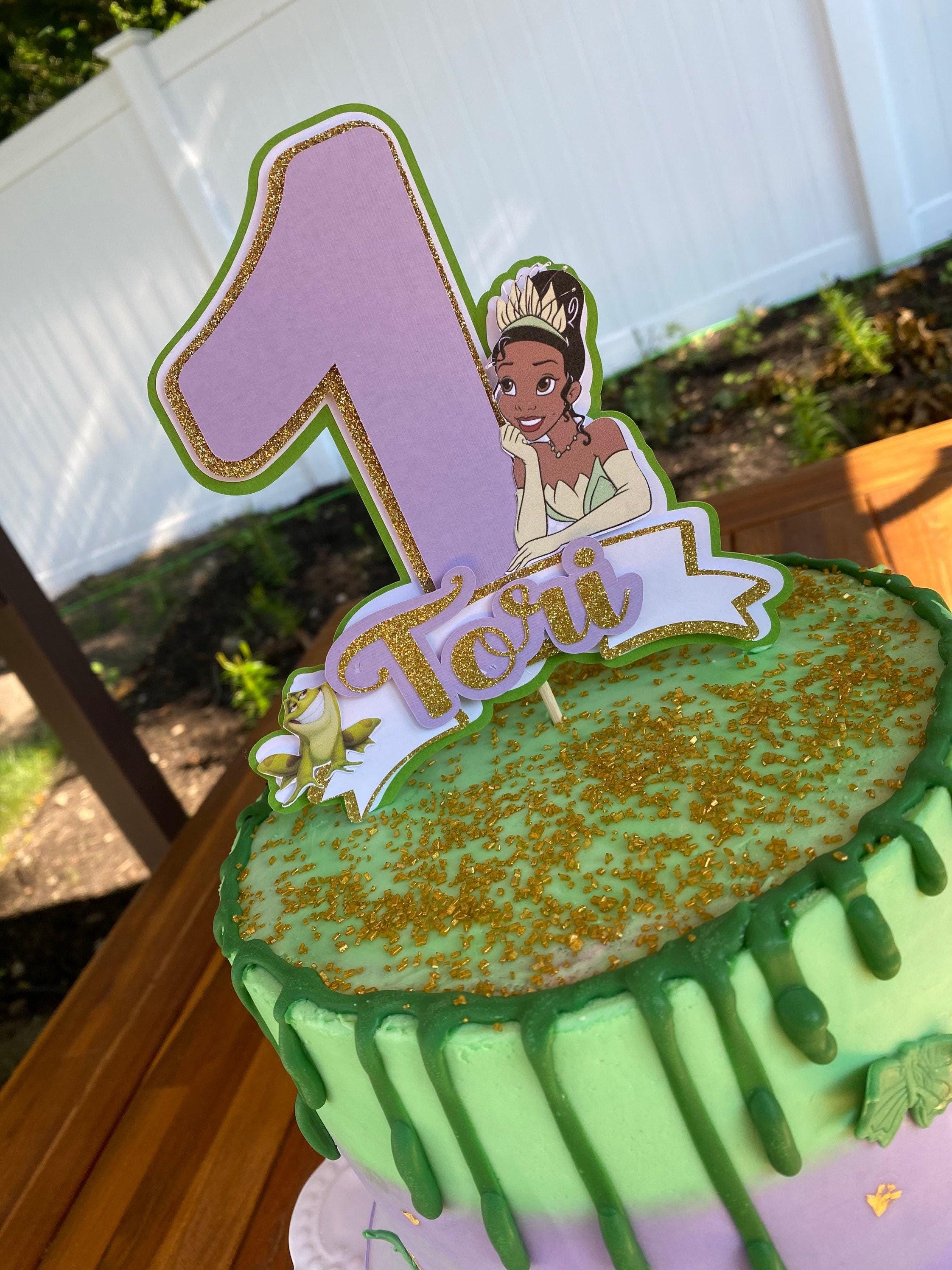 Princess and Tiana Inspired Cake Topper, Princess and the Frog Cake ...