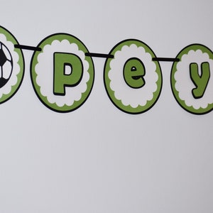 Soccer Name Banner Soccer Banner Sports Name Banner Soccer - Etsy