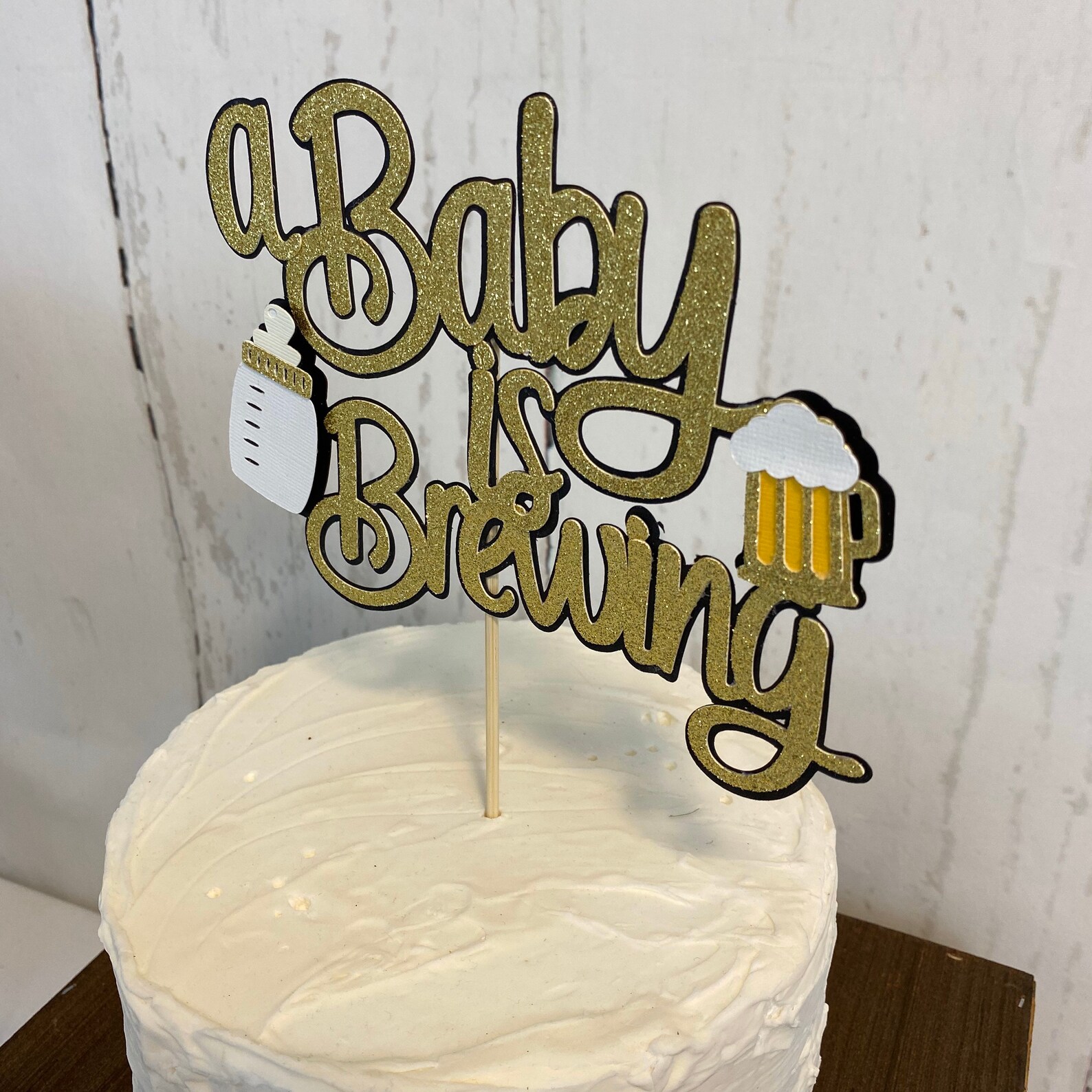 A Baby is Brewing Cake Topper Brewing a Baby Baby is Brewing - Etsy
