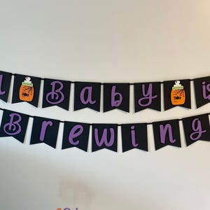 A Baby is Brewing Halloween Banner, A Baby is Brewing Halloween Baby ...