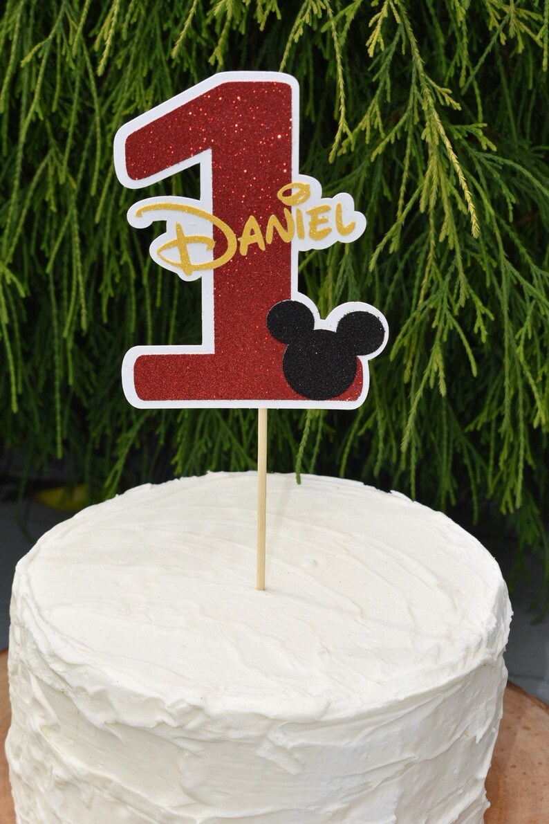 Mickey Mouse Cake Topper Mickey Mouse Party Mickey Mouse - Etsy