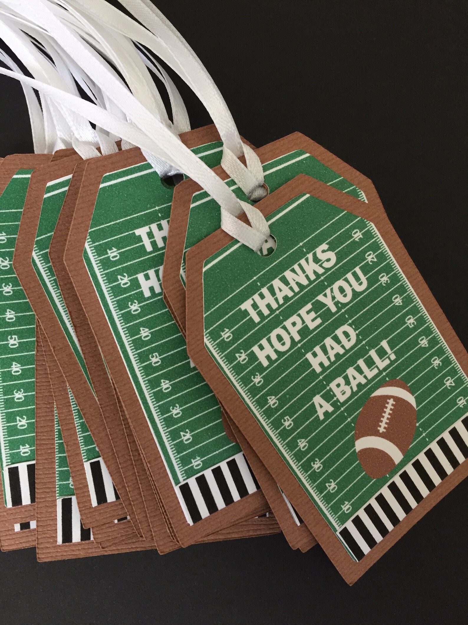 Football Favor Tags Football Birthday Party Sports Favor - Etsy