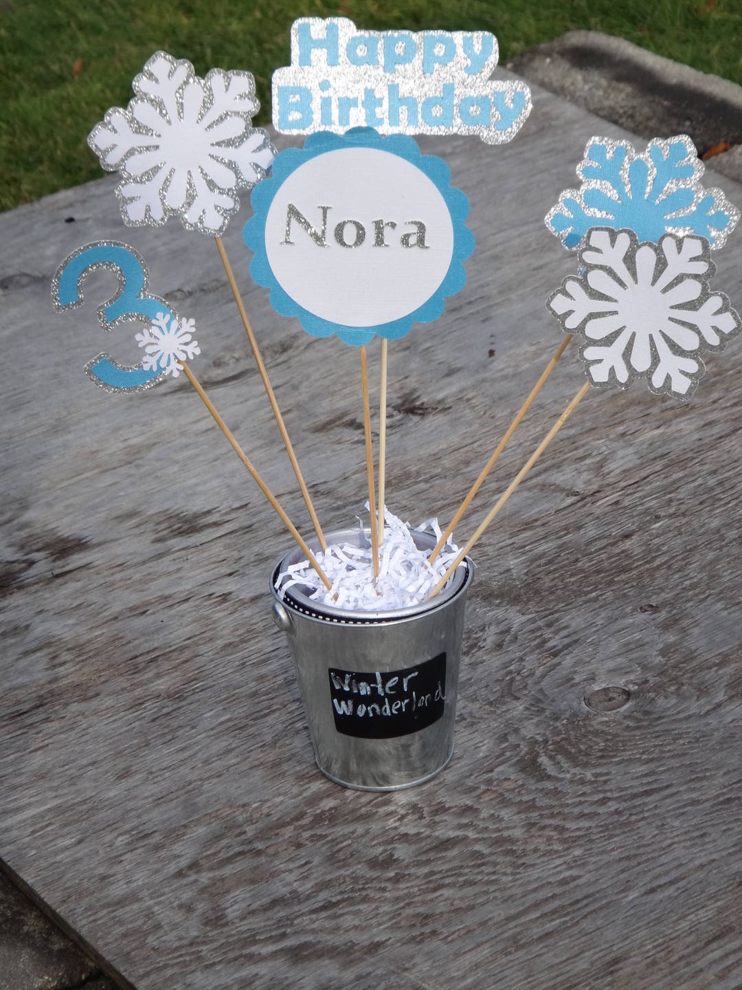 Winter Wonderland Centerpiece, Snowflake Centerpiece, Winter Wonderland ...