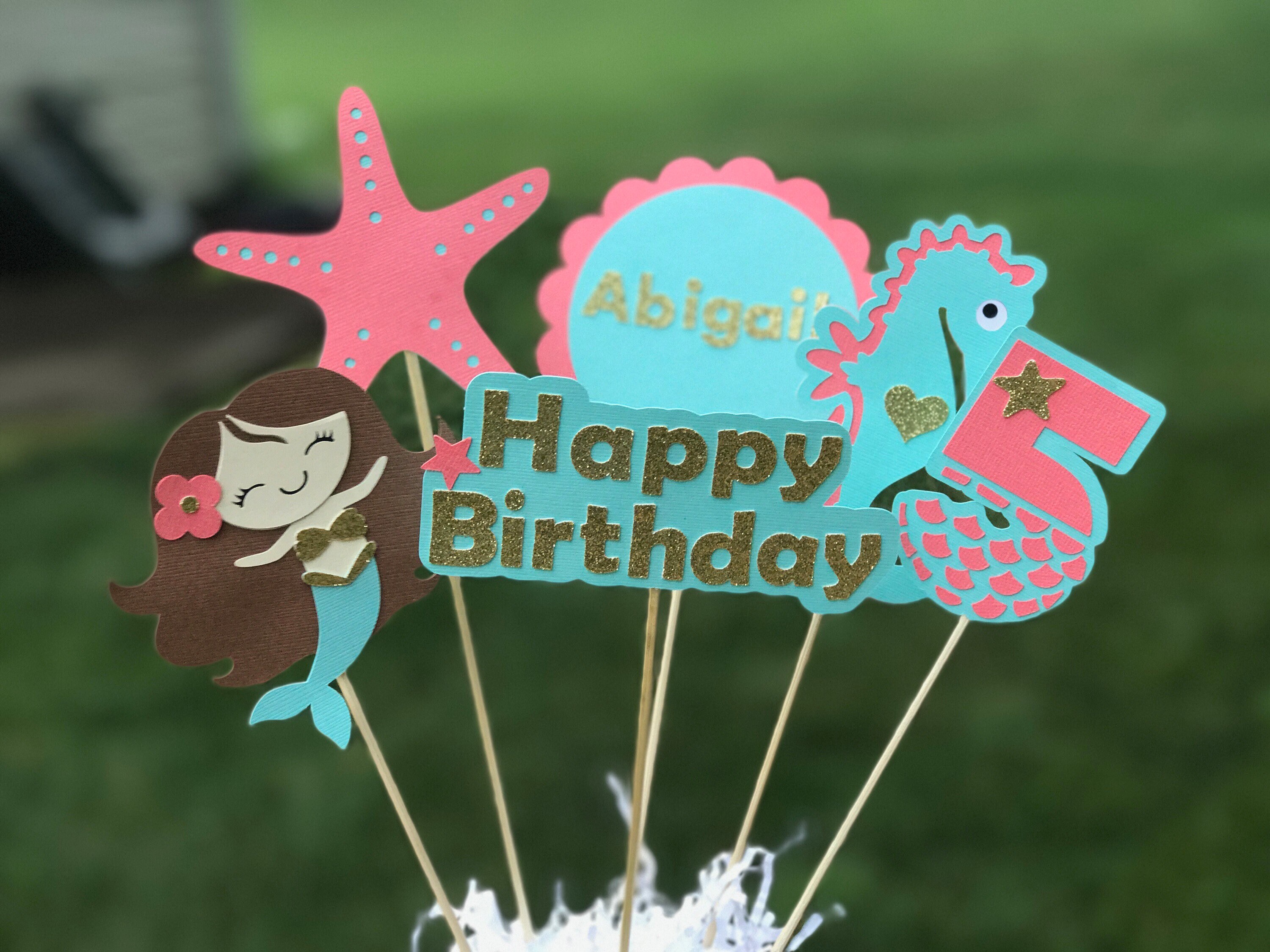 Mermaid Banner Mermaid Happy Birthday Banner Mermaid Party - Etsy