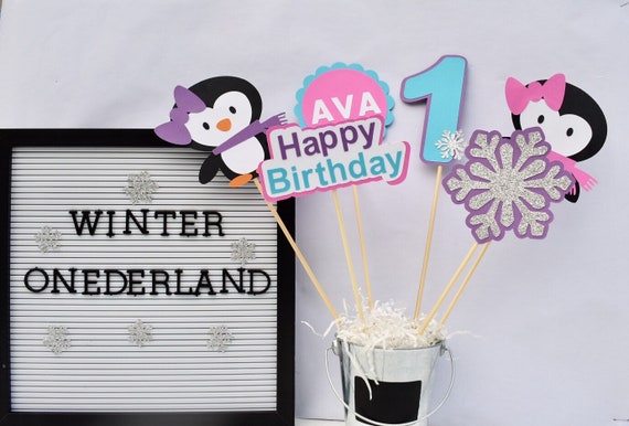 Penguin Centerpiece Winter Wonderland Centerpiece Winter | Etsy