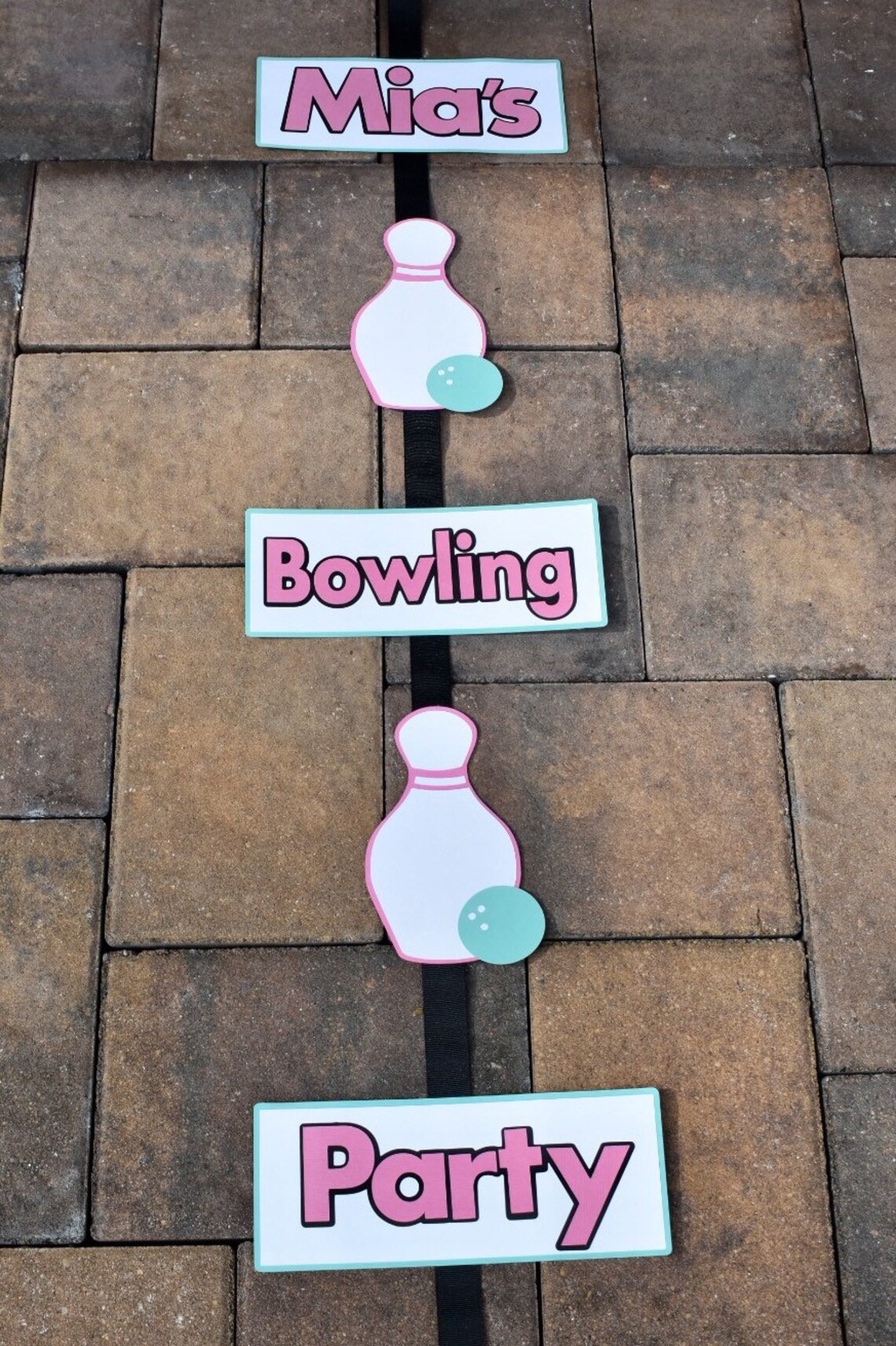 Bowling Party Welcome Sign Balling Party Door Sign Bowling | Etsy