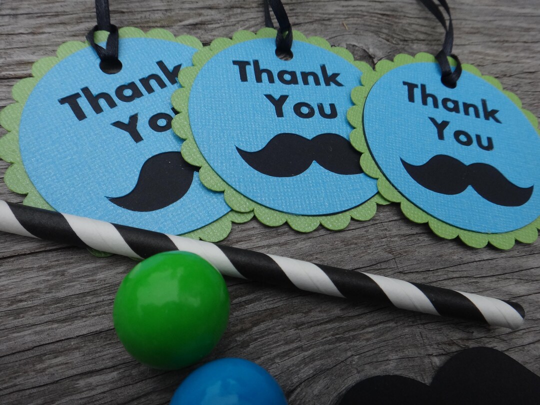 Mustache, Favor Tags, set of 12 Mustache Goody Bag Tags, Little Man ...