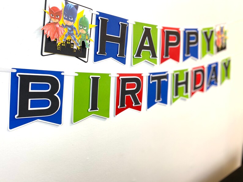 PJ Masks Centerpiece PJ Mask Centerpiece PJ Masks Birthday | Etsy