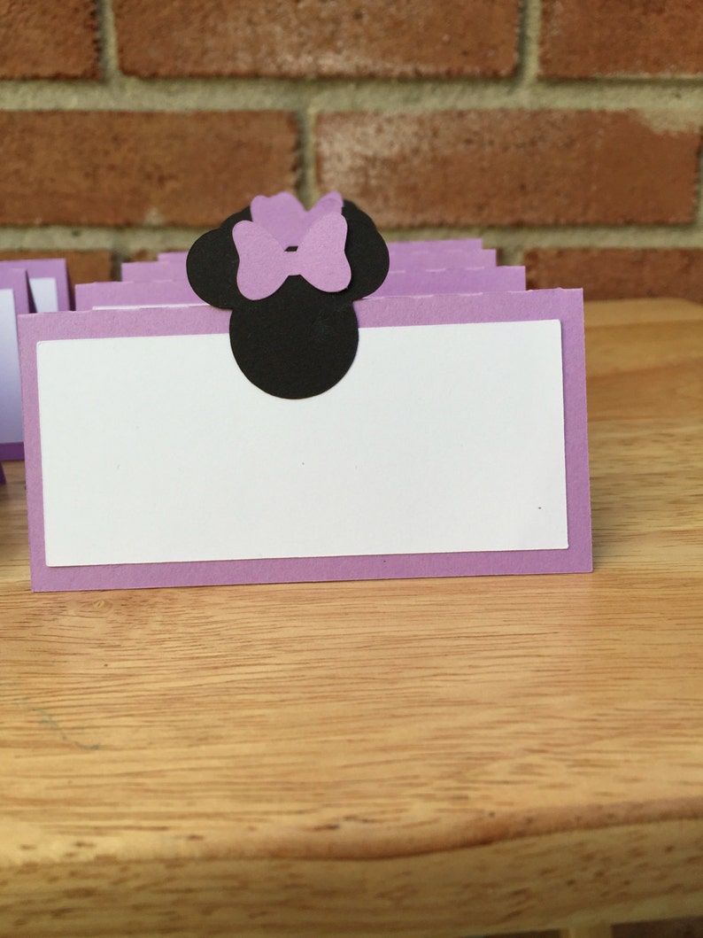 Minnie Mouse Food Tent Labels Minnie Mouse Food Tent Cards - Etsy