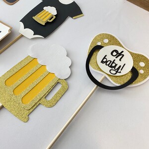 A Baby is Brewing Baby Centerpiece, Baby Brewing Centerpiece Sticks ...