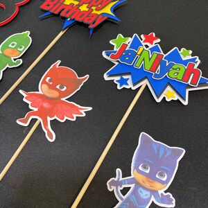 PJ Masks Centerpiece PJ Mask Centerpiece PJ Masks Birthday - Etsy