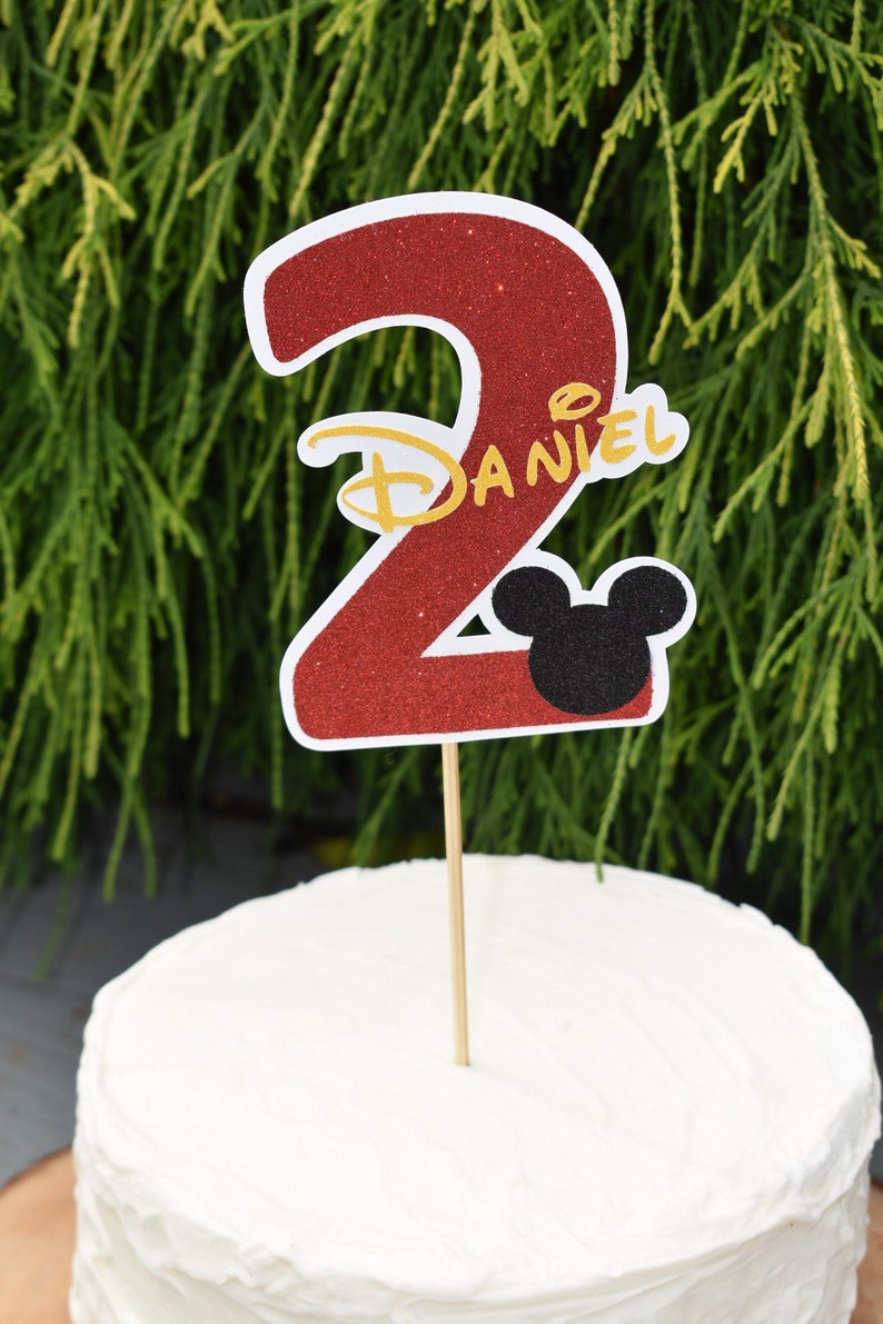 Mickey Mouse Cake Topper Mickey Mouse Party Mickey Mouse - Etsy