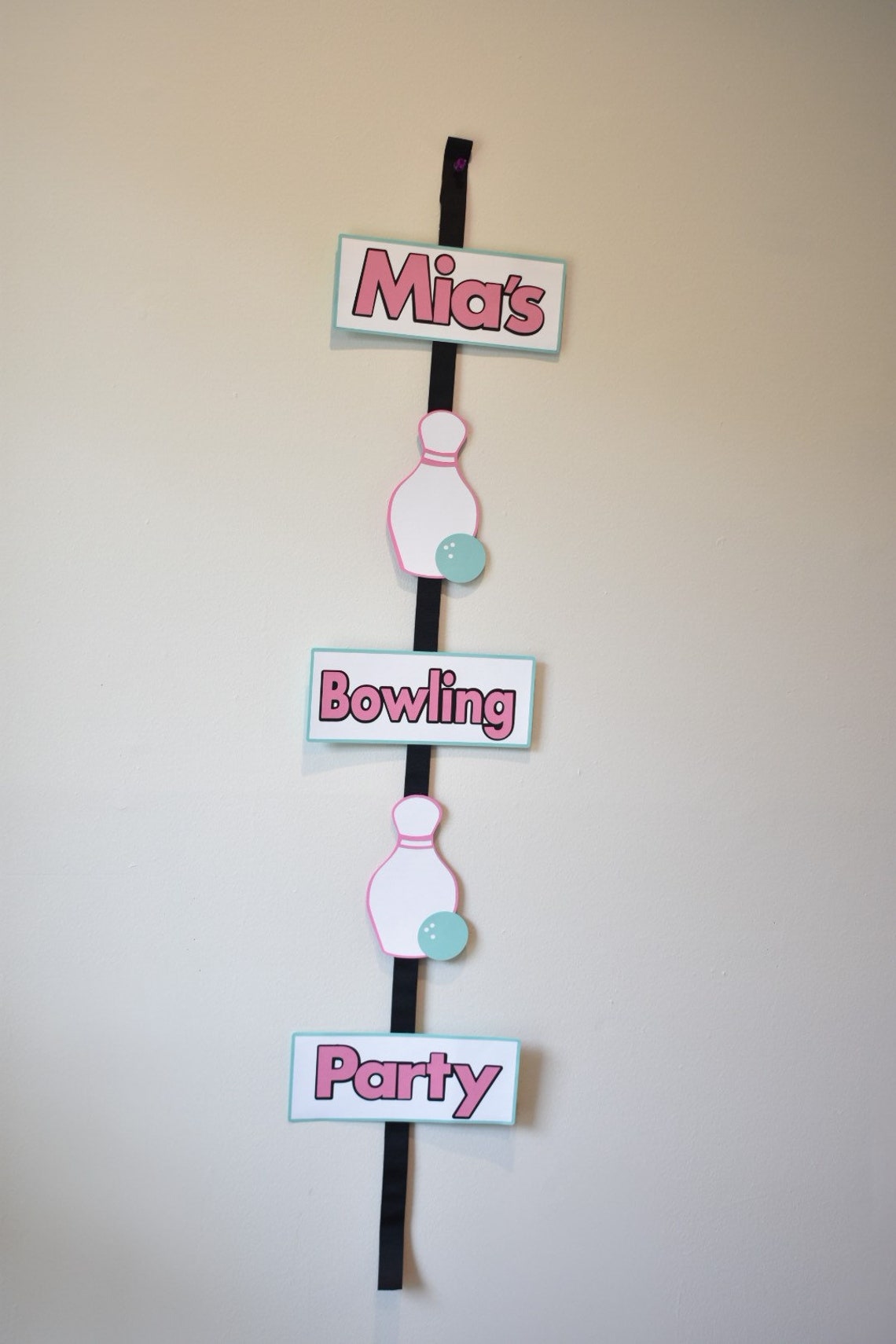 Bowling Party Welcome Sign Balling Party Door Sign Bowling | Etsy