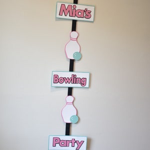 Bowling Party Welcome Sign, Balling Party Door Sign, Bowling Party ...