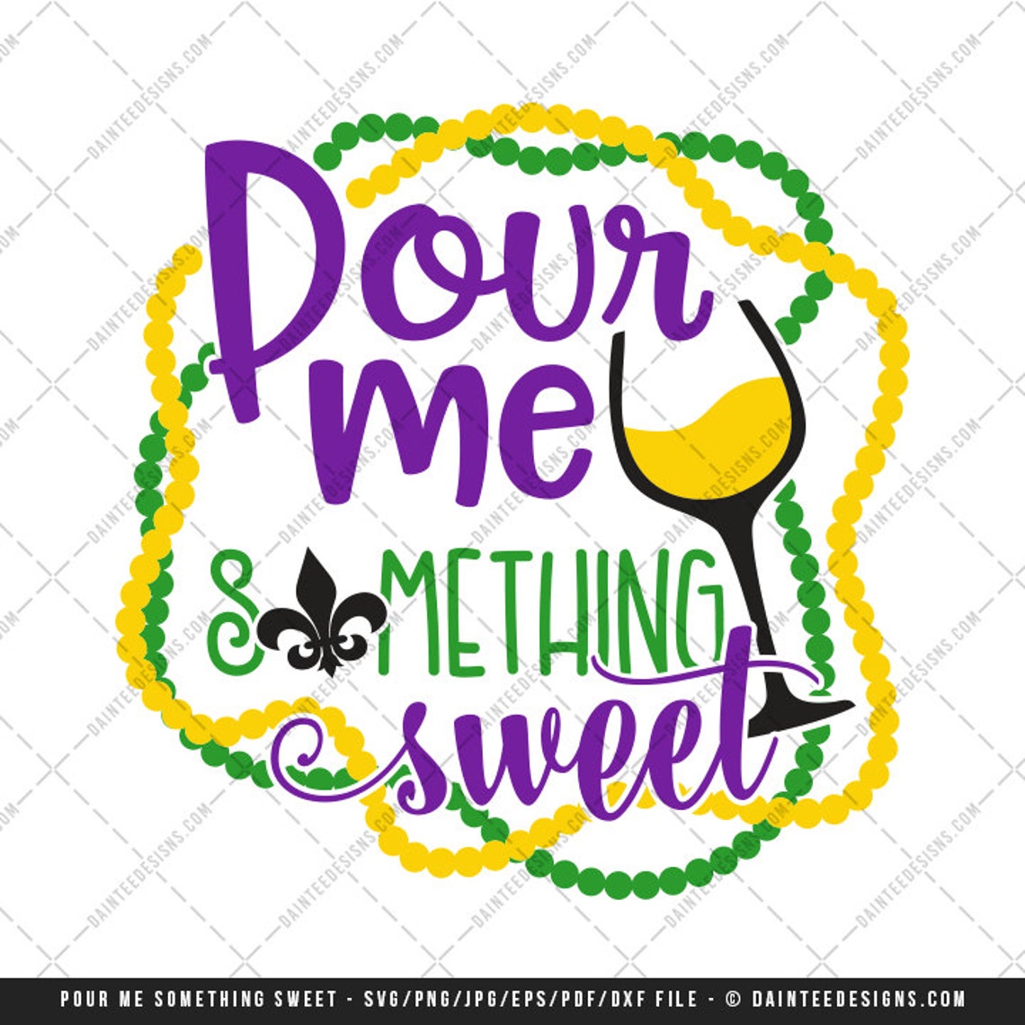 Pour Me Something Sweet - SVG, Vector, DXF, EPS, Digital Cut File ...