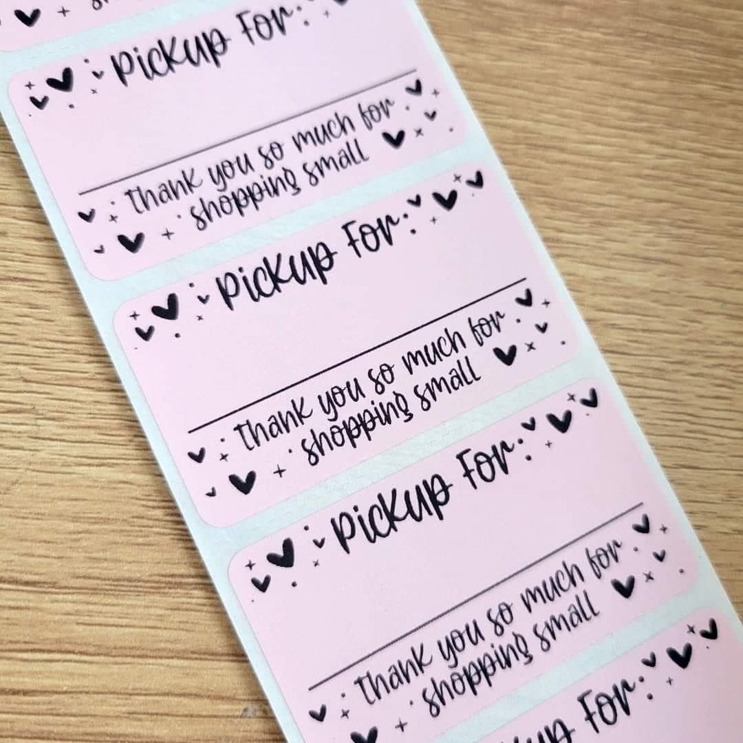 Small Business - Pickup for Local Pick up - Printed Stickers for ...