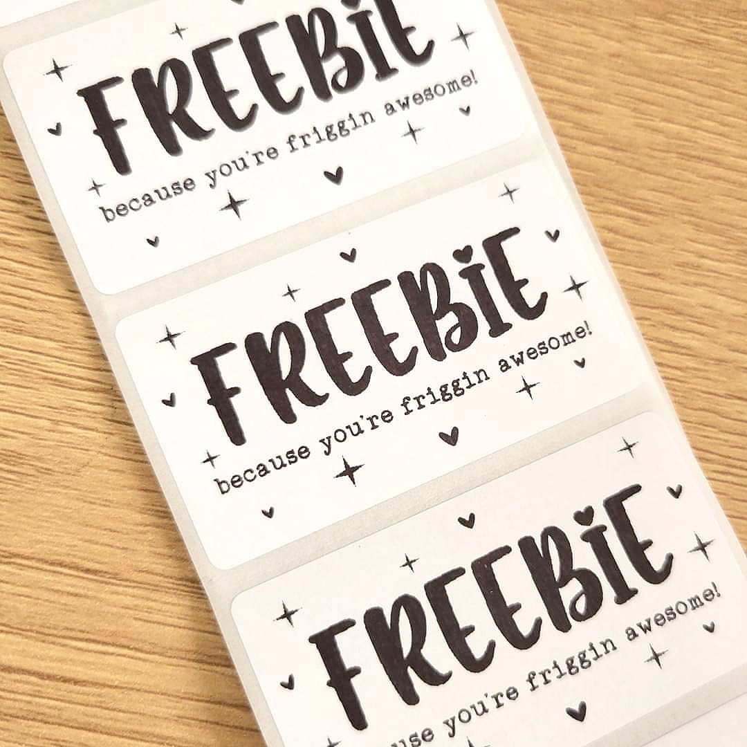Small Business Freebie Stickers Printed Stickers for - Etsy