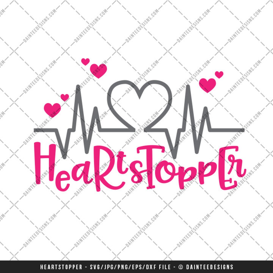 Heartstopper - SVG DXF Png Eps File Valentine's Day Valentines Girly ...