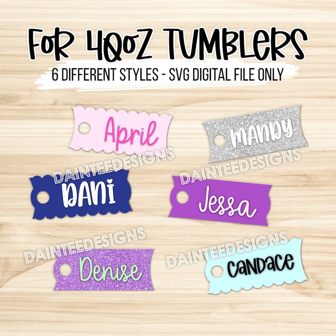 Stanley 40oz Tumbler Name Tag Plate Template - Digital SVG File Only ...
