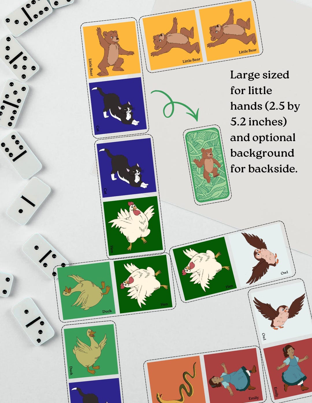 Little Bear and Friends Dominoes Game - Vintage 1990s Inspired ...