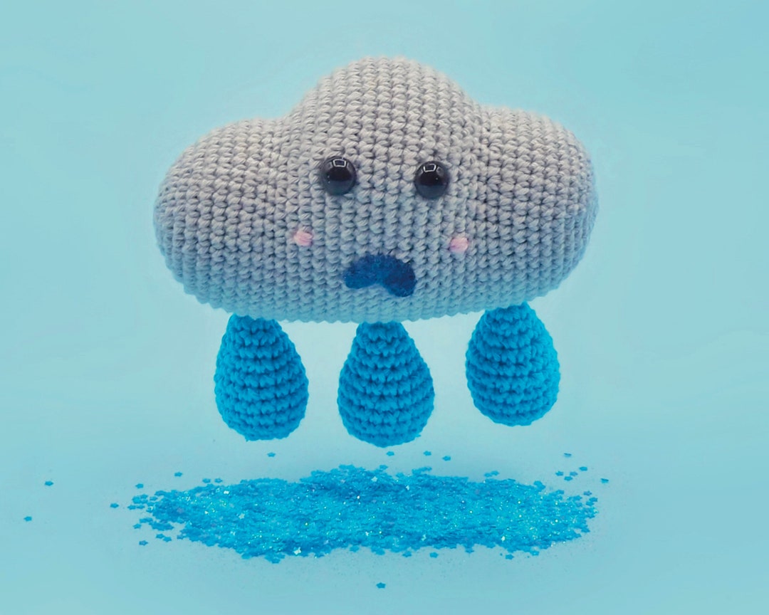 Crochet Rain Cloud Pattern – Amigurumi Toy (PDF Pattern) - Etsy