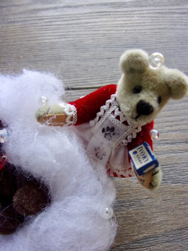 World of Minature Bears Saturday Night Bath - Etsy