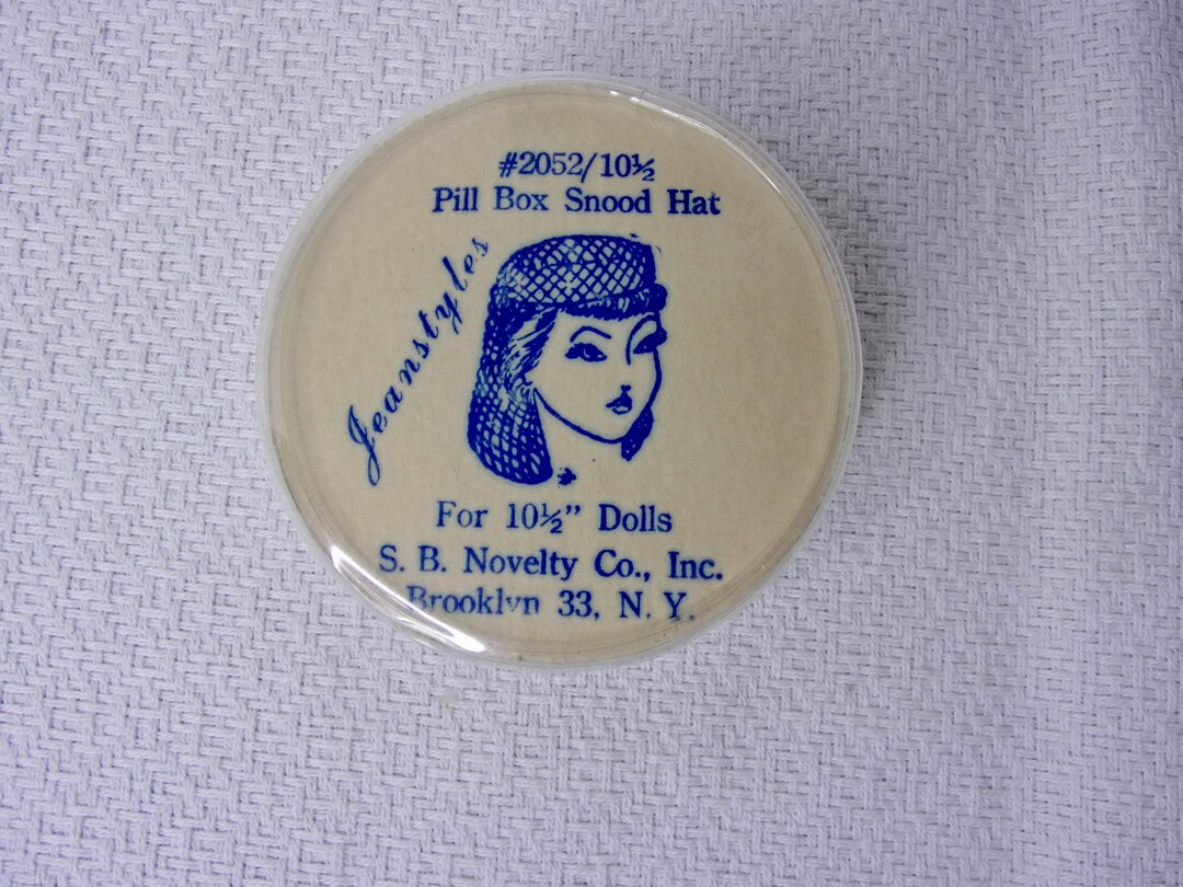 Vintage 10 1/2 Fashion Doll Hat/snood - Etsy