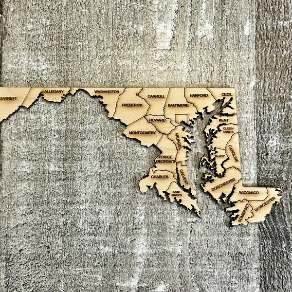 Maryland Puzzle - Etsy