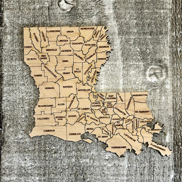 Map of Louisiana - Etsy