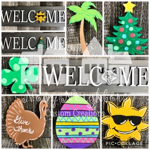 SVG Digital Laser Cutting Files for Welcome Sign Changeable Sign, Paint ...