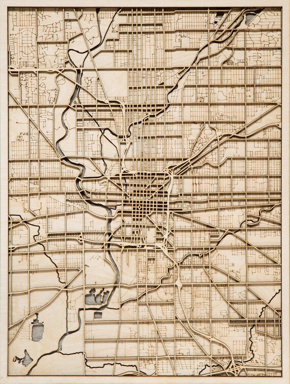 Home Décor Wood Engraved Map 20x30 Laser Cut Wall Map Premium Wood Cut ...